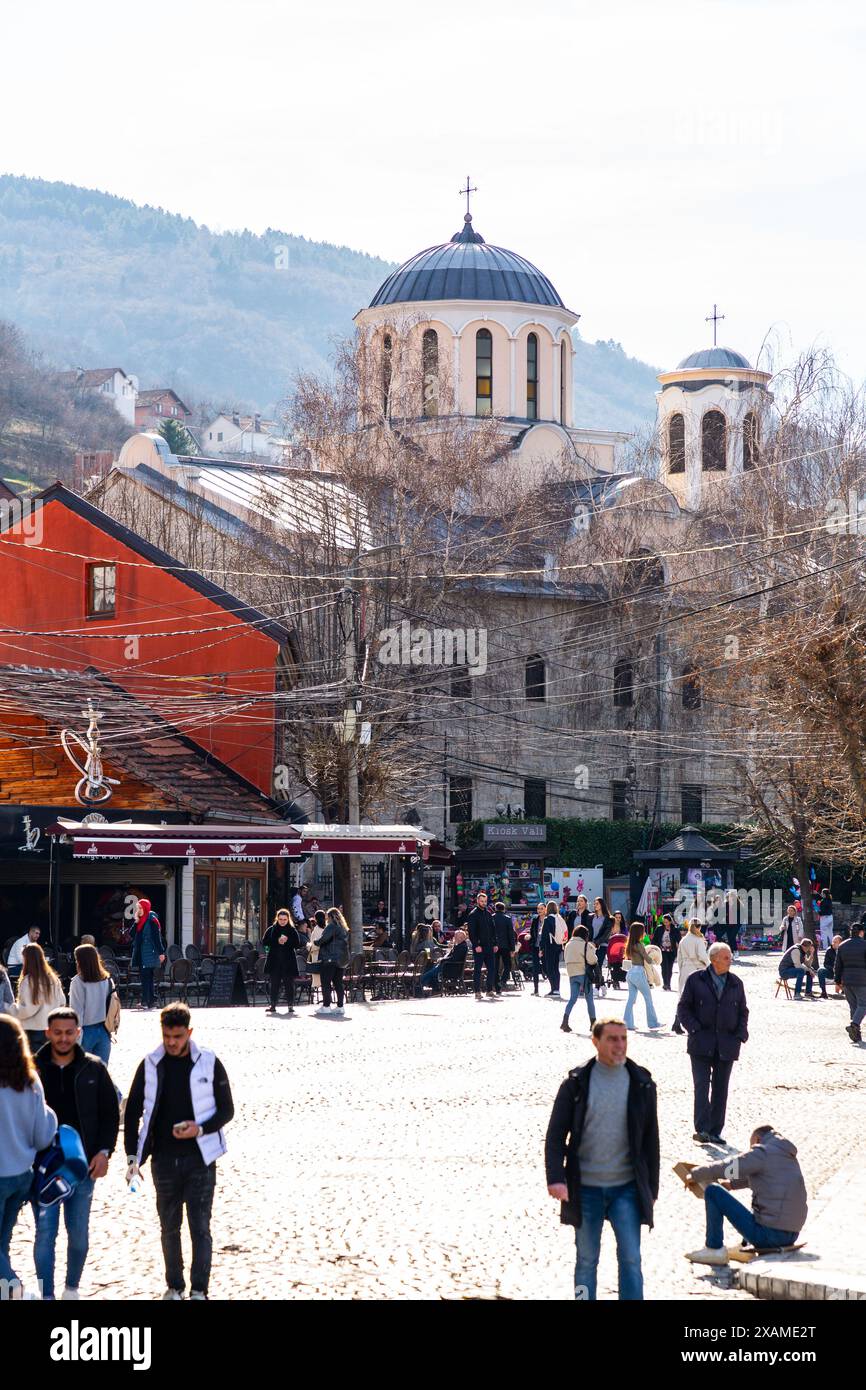 Prizren, Kosovo - 6 FEB 2024: Cathedral of Saint George in Prizren is ...