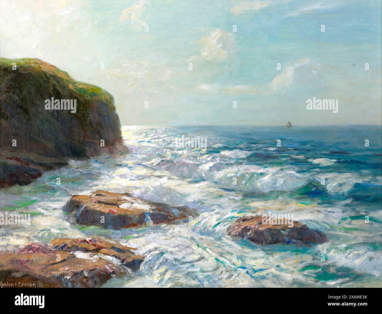 Irish coast painting hi-res stock photography and images - Alamy