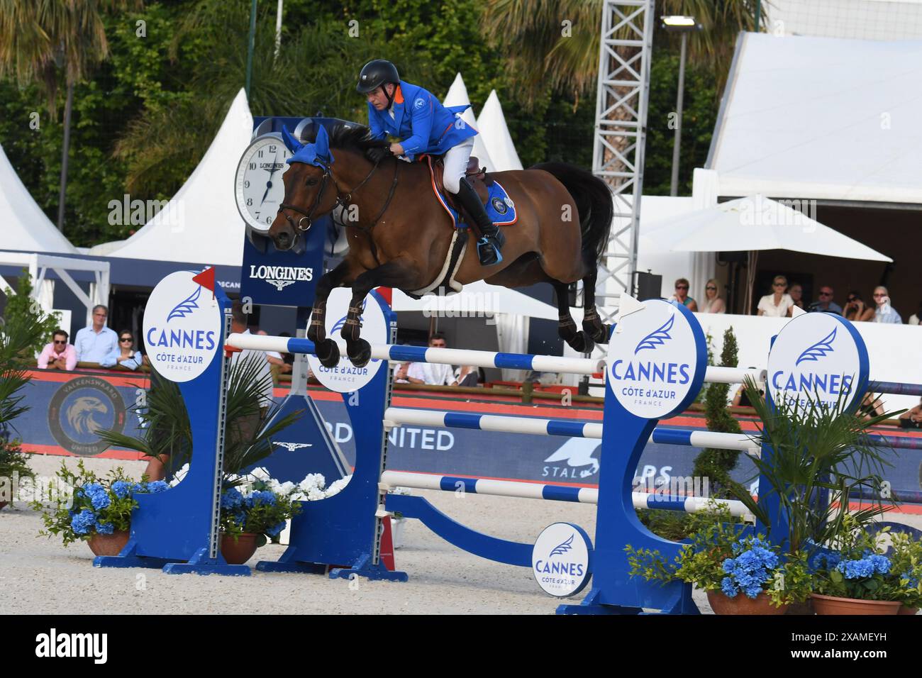 CANNES, FRANCE - JUNE 07: John Whitaker riders takes part in the ...