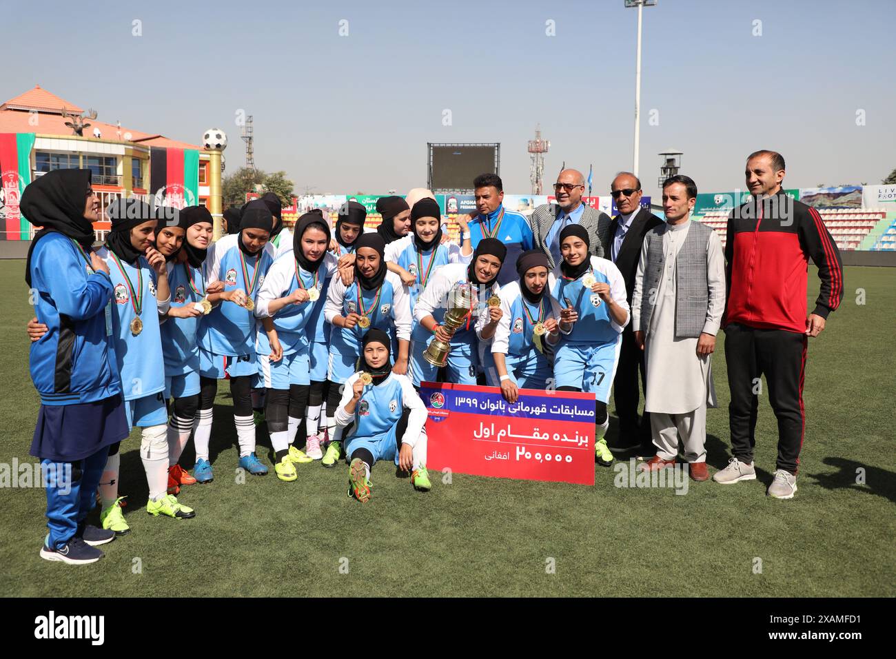 Herat won the title for Women’s Football League after defeating Kabul 3 ...