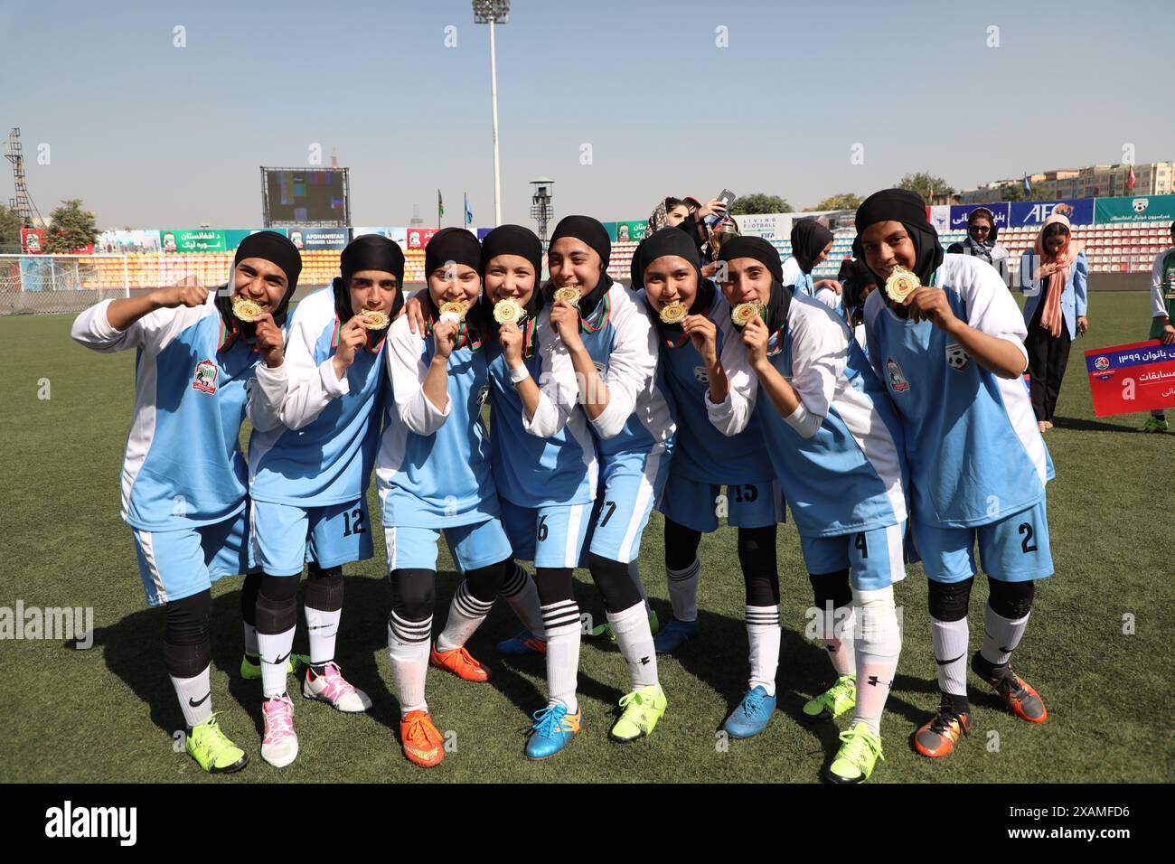 Herat won the title for Women’s Football League after defeating Kabul 3 ...