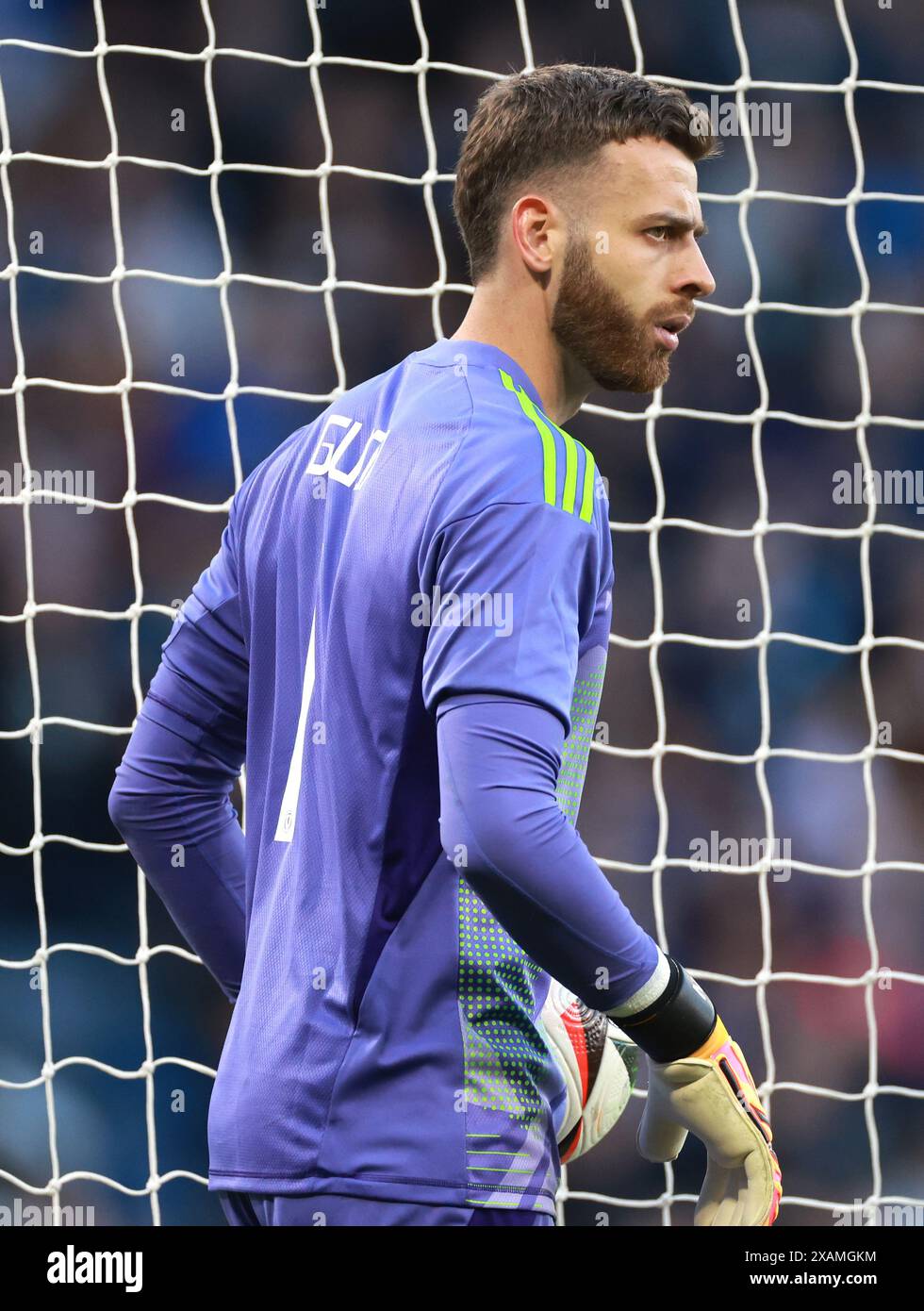 Scotland goalkeeper Angus Gunn during an international friendly at ...