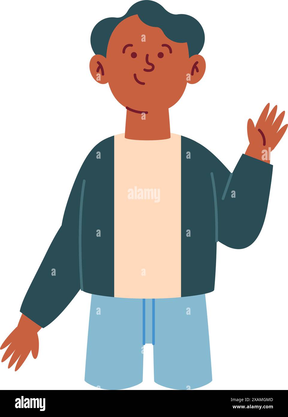 Waving left hand Cut Out Stock Images & Pictures - Alamy