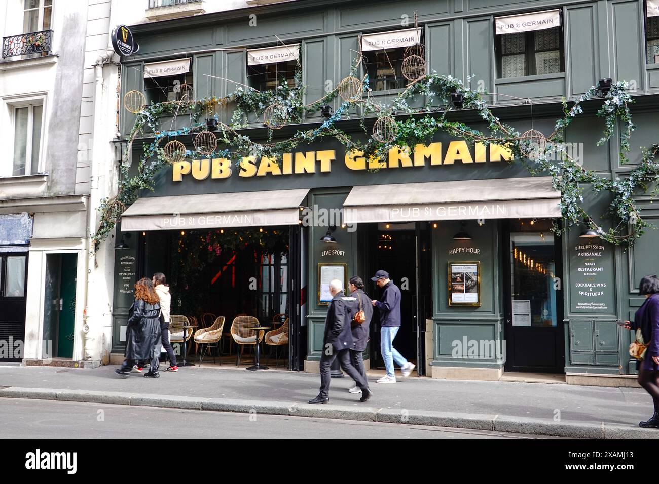 People walking past PUB St GERMAIN, refined gastro pub with all day ...
