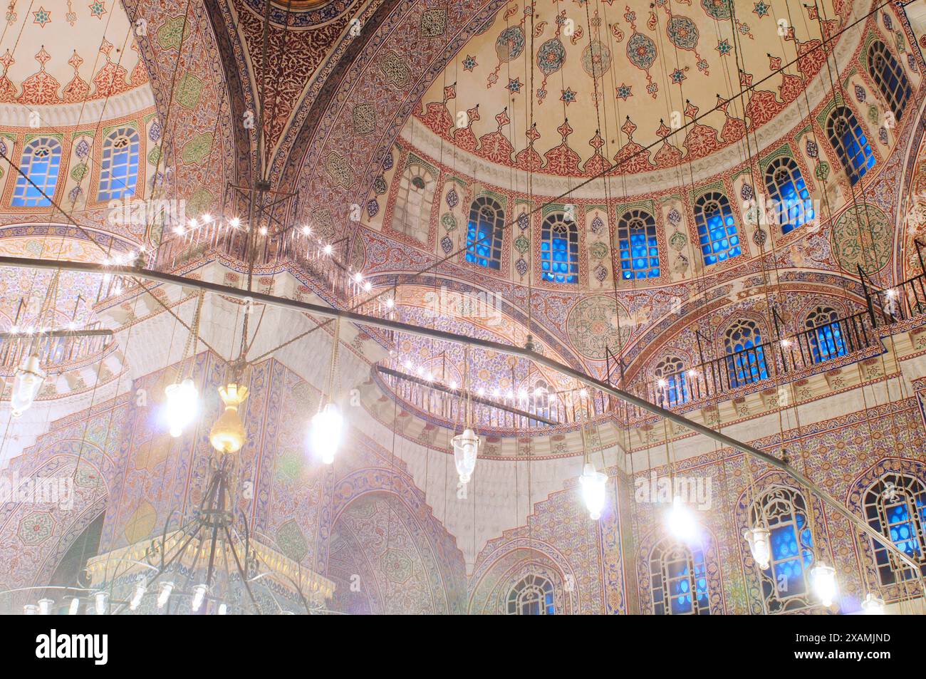 Turkey, Istanbul, The New Mosque or Mosque of the Valide Sultan, Interior Stock Photo - Alamy