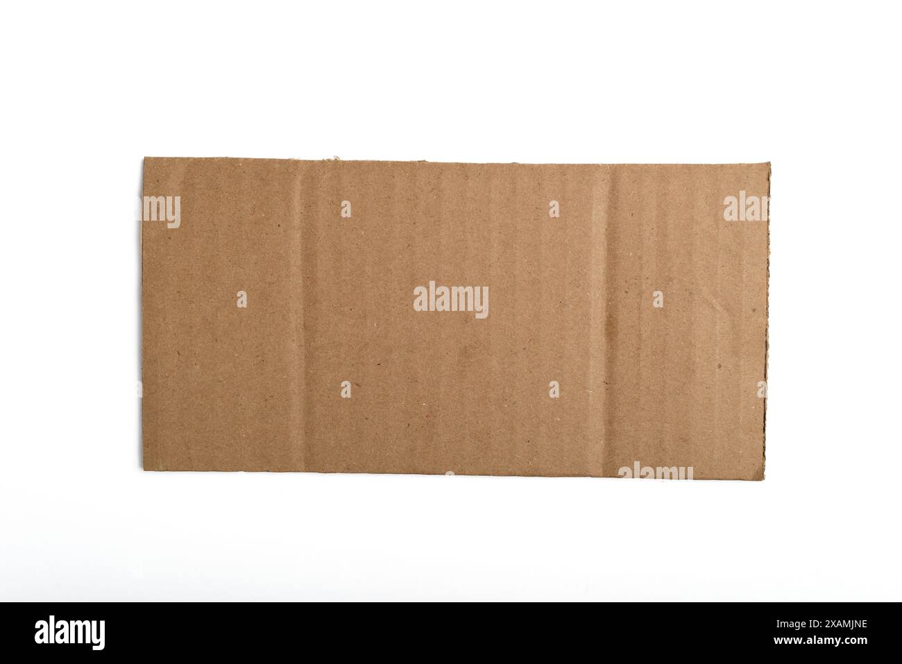 Rectangular piece of cardboard isolated on white background Stock Photo ...
