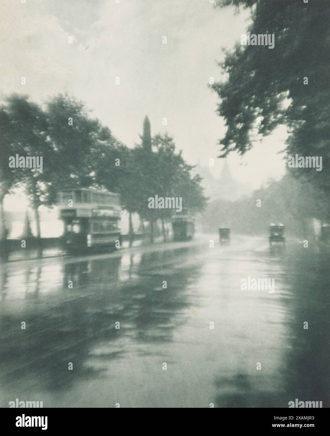 Inclemency - Victoria embankment. From the album: Photograph album ...