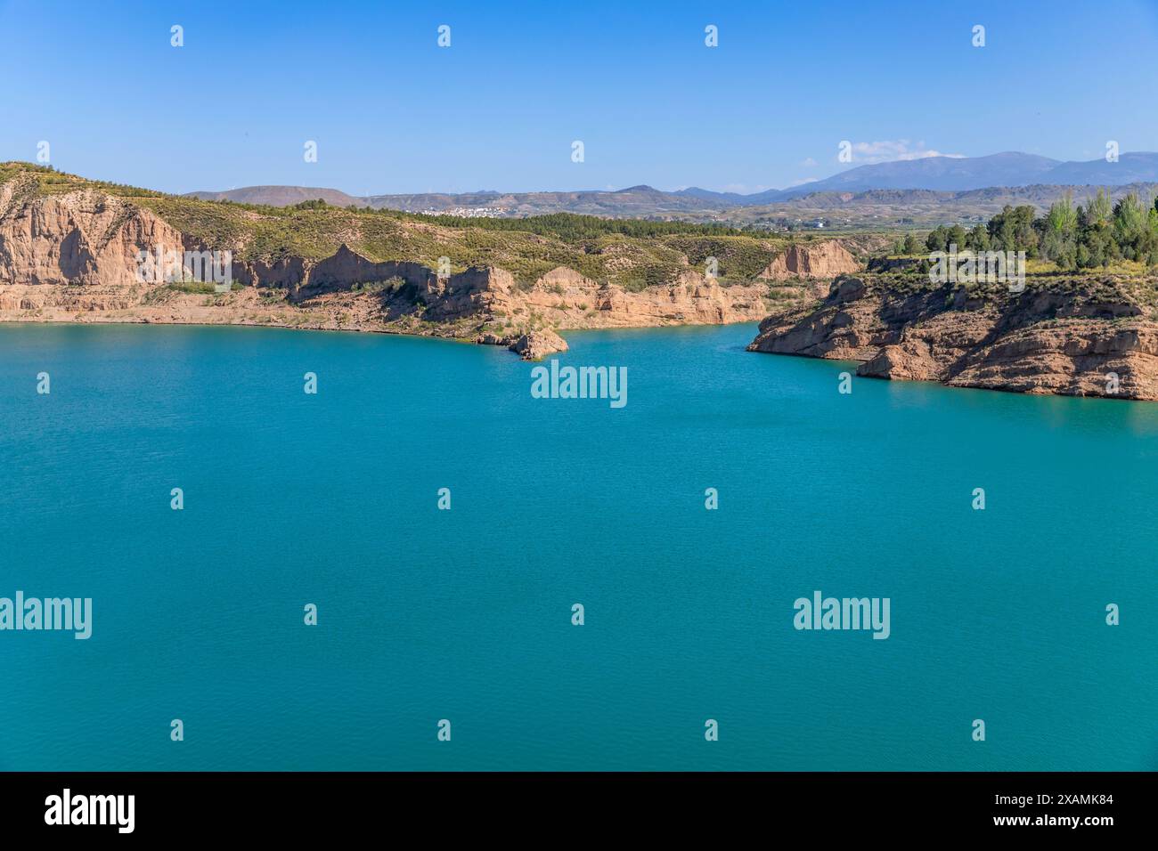 Lake Negratin reservoir, Sierra de Baza, Granada Province, Andalusia ...
