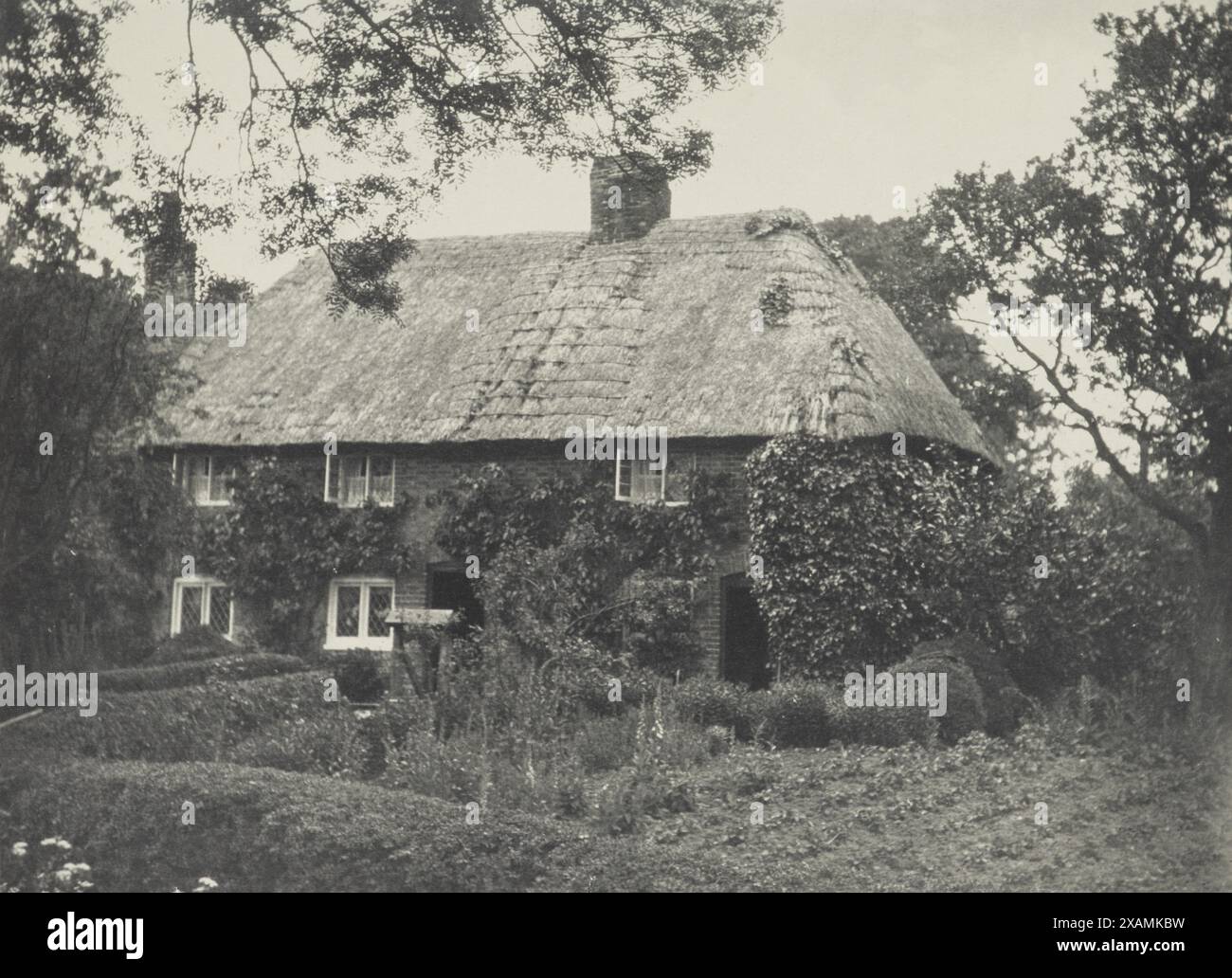 Thatched cottage. From the album: Photograph album - England, 1920s ...