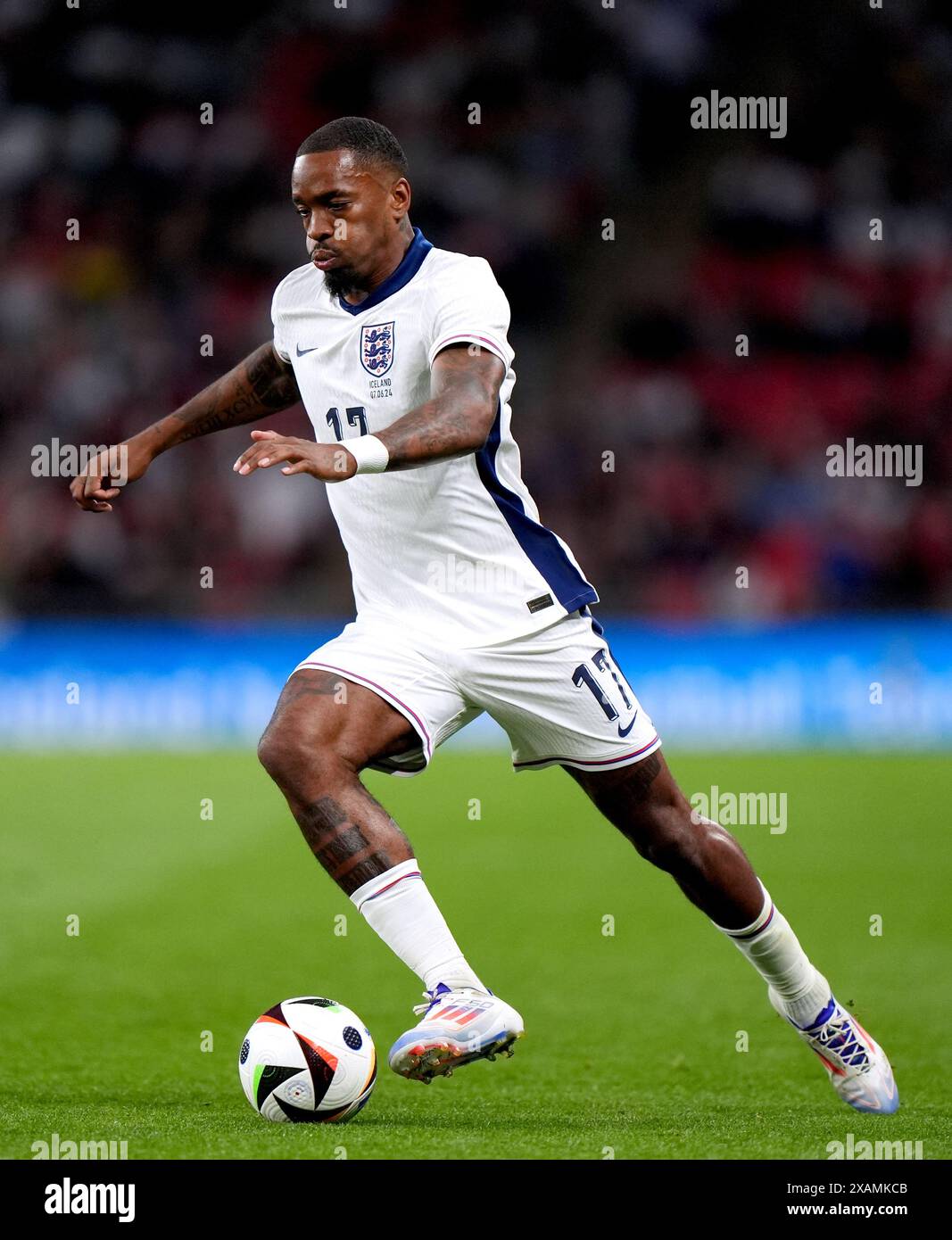 England’s Ivan Toney during an international friendly at Wembley ...