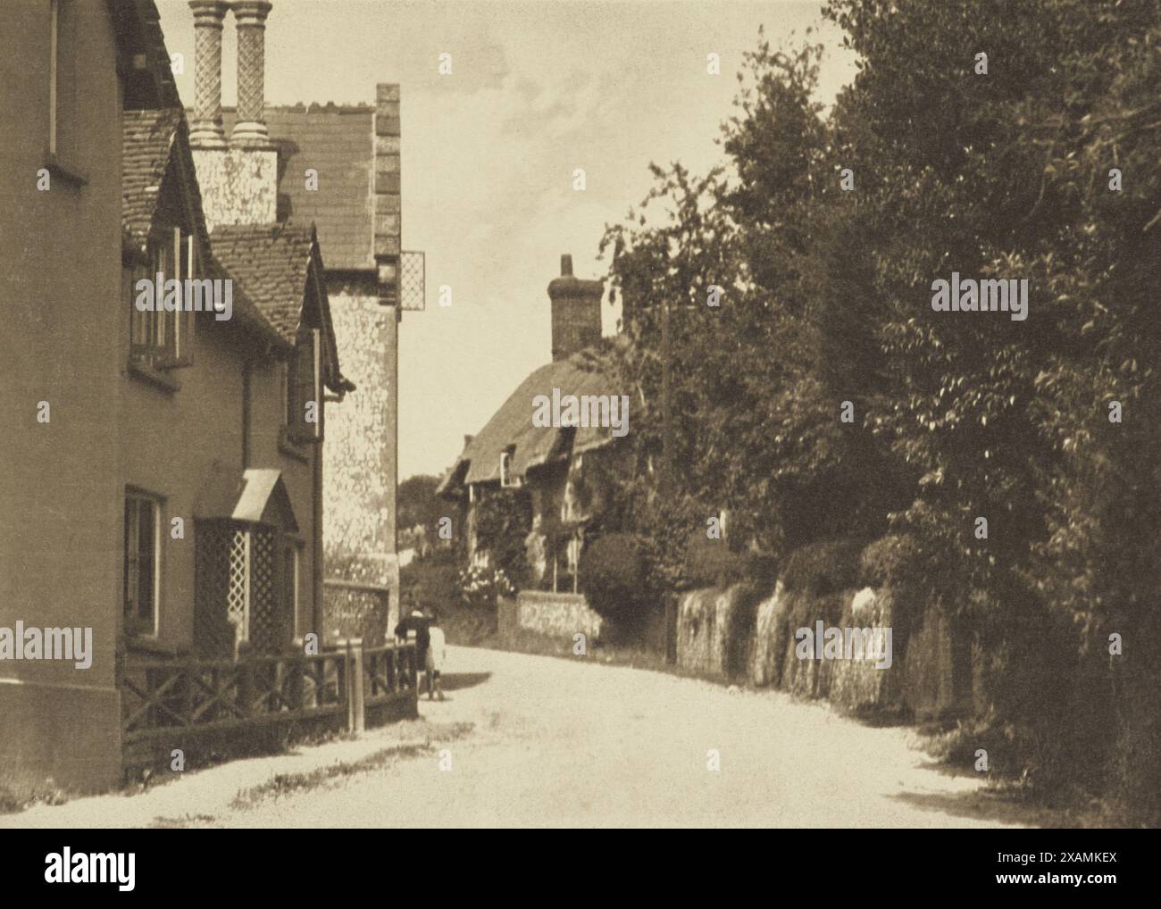 A country lane. From the album: Photograph album - England, 1920s Stock ...
