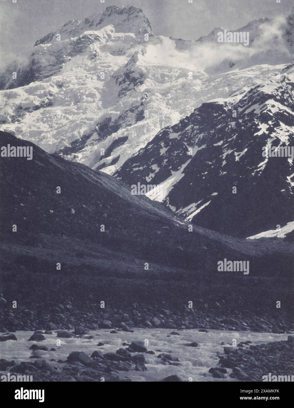 Mt Sefton from the Hooker Bridge. From the album: Record Pictures of ...