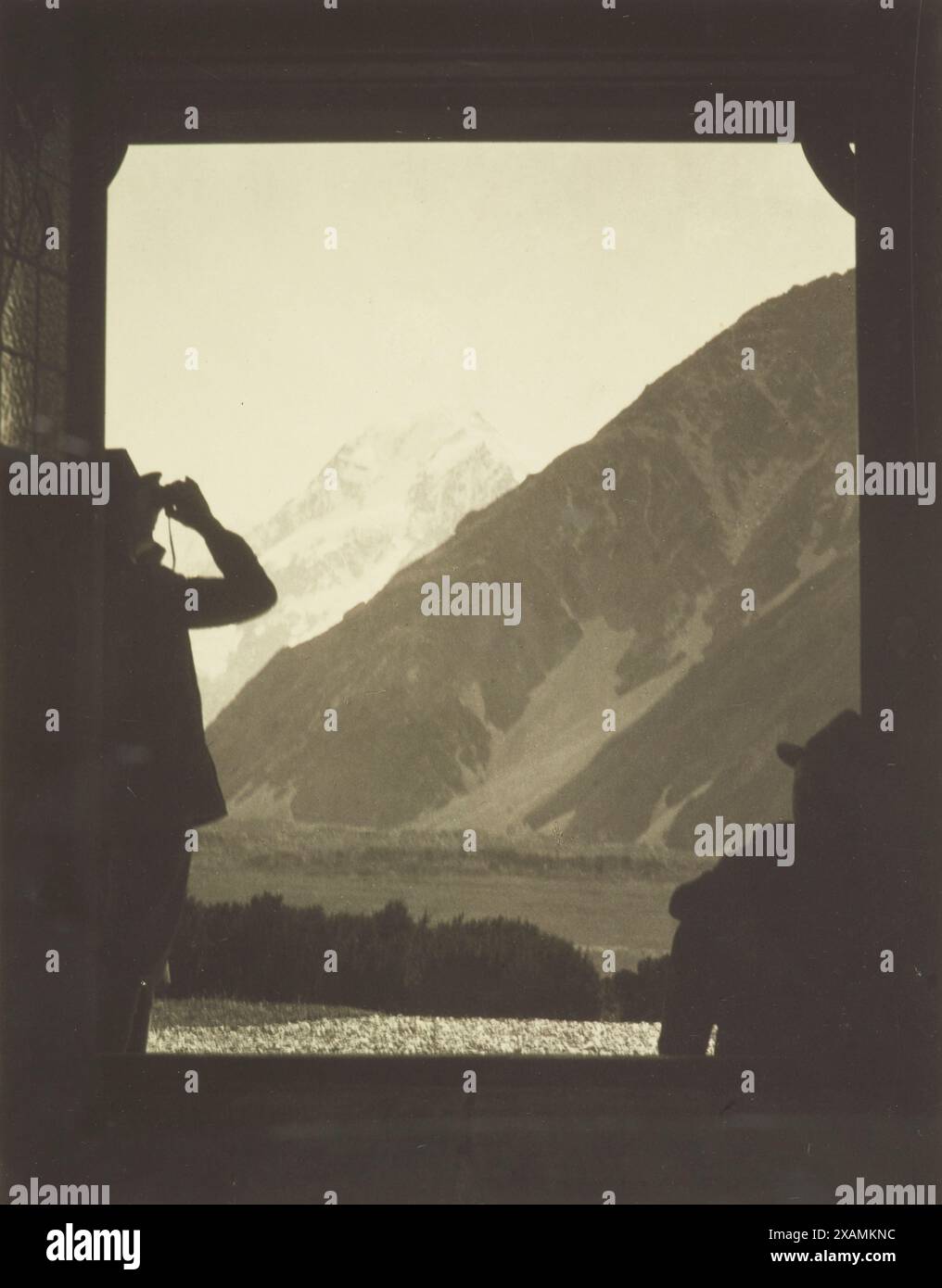 Mt Cook through the Hermitage doorway. From the album: Camera Pictures ...