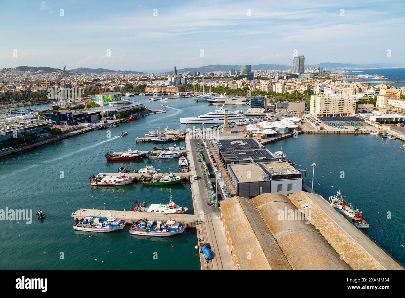 Port Vell - The old port of Barcelona, Barcelona , Spain Stock Photo ...