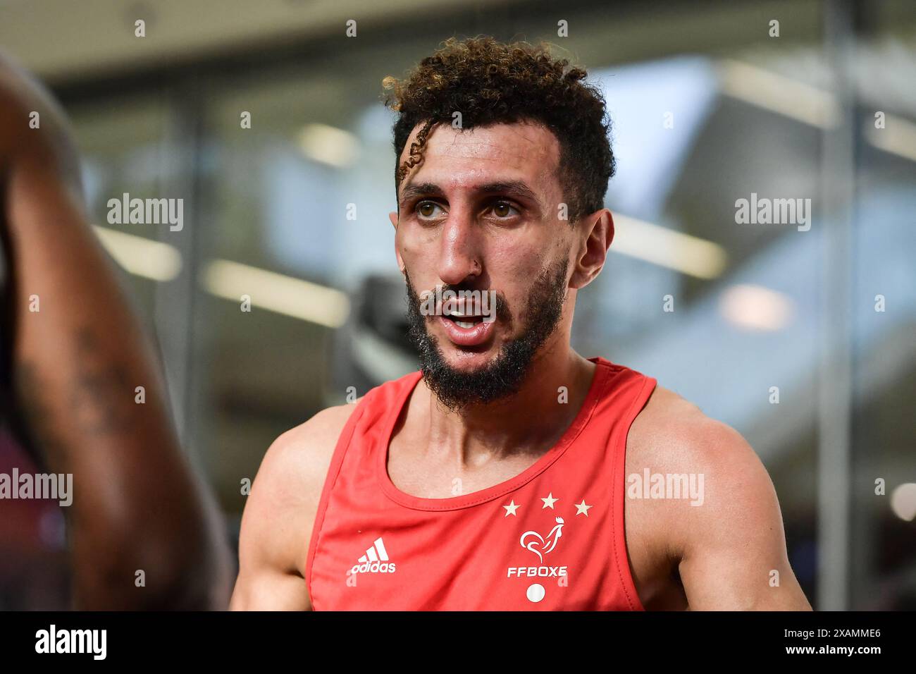 Paris, France. 07th June, 2024. France's Sofiane Oumiha competes during ...