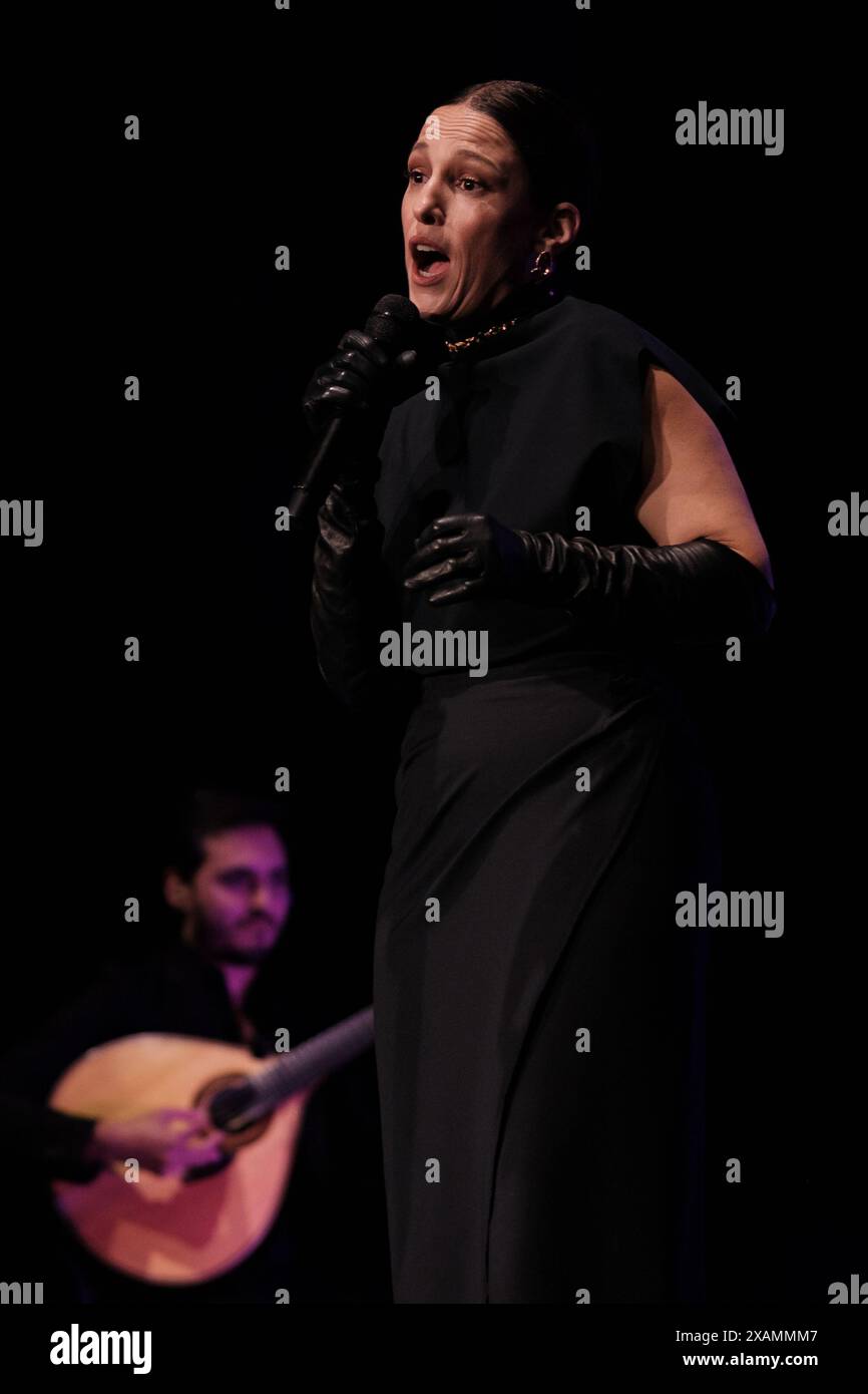 Portuguese Fado singer Carminho performs on stage at Teatros del ...