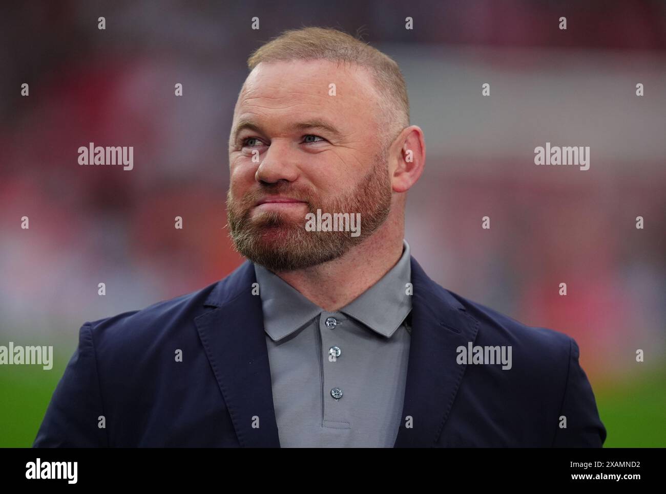 Former England player Wayne Rooney before the international friendly ...