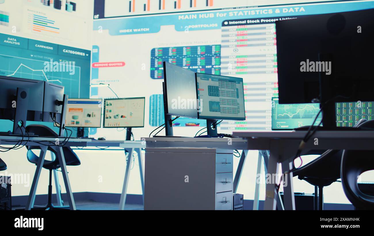 Empty business enterprise control room hi-res stock photography and ...