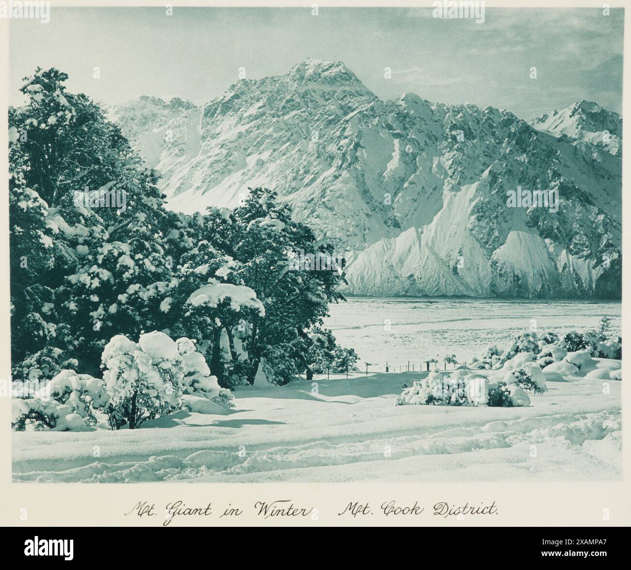 Mt Giant in winter, Mt Cook district. From the album: Record Pictures ...