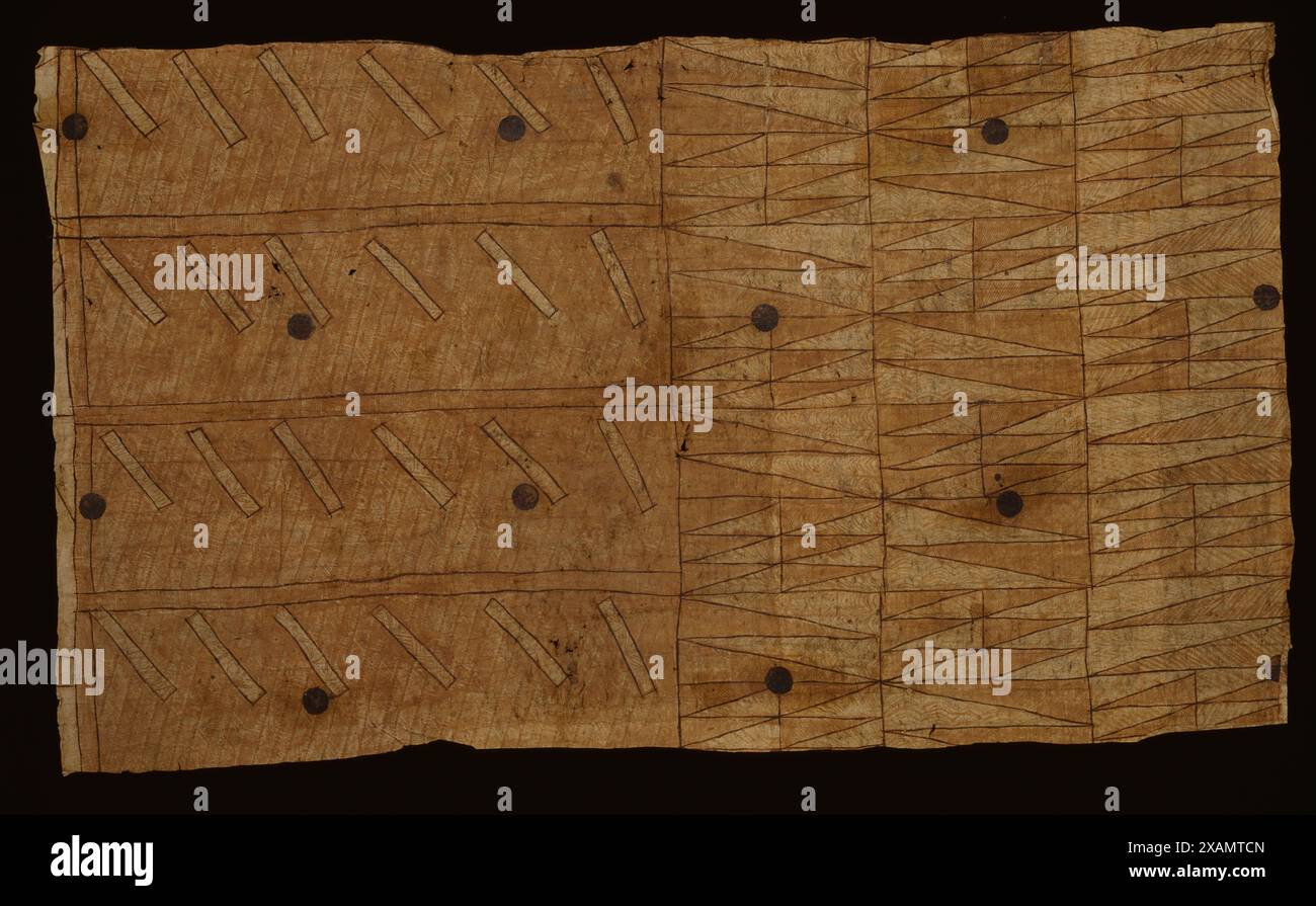 Ngatu (tapa cloth), 1800s Stock Photo - Alamy