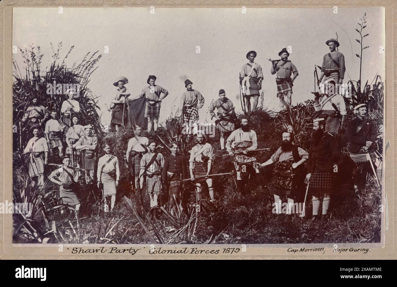 "Shawl Party", Colonial Forces 1879, 1879 Stock Photo - Alamy