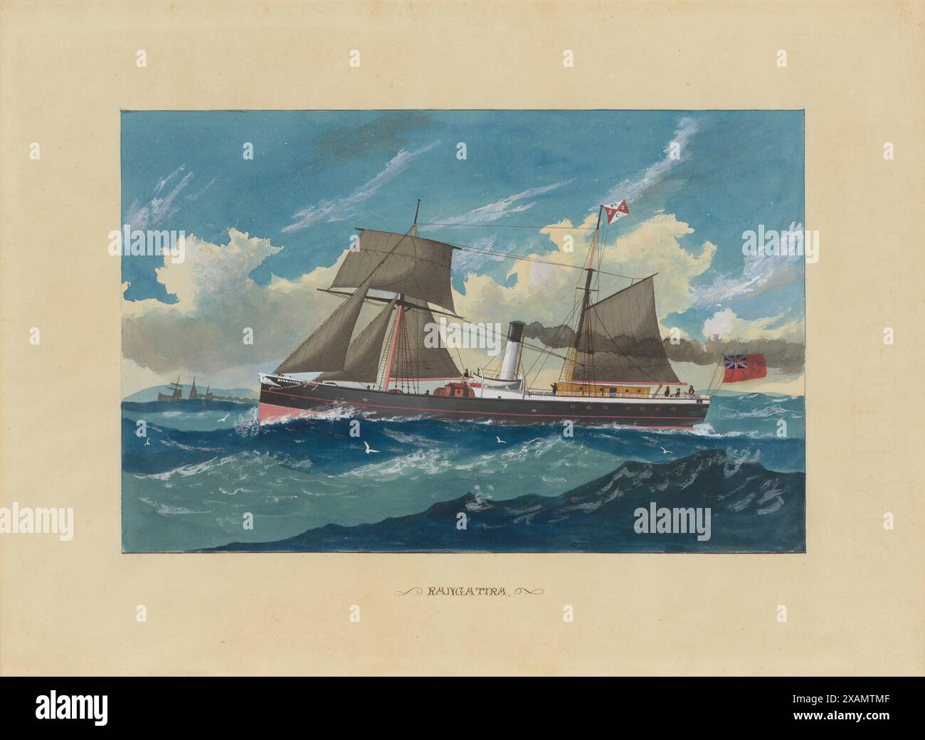 N.Z.S.S.C. Rangitira, c1870s Stock Photo - Alamy