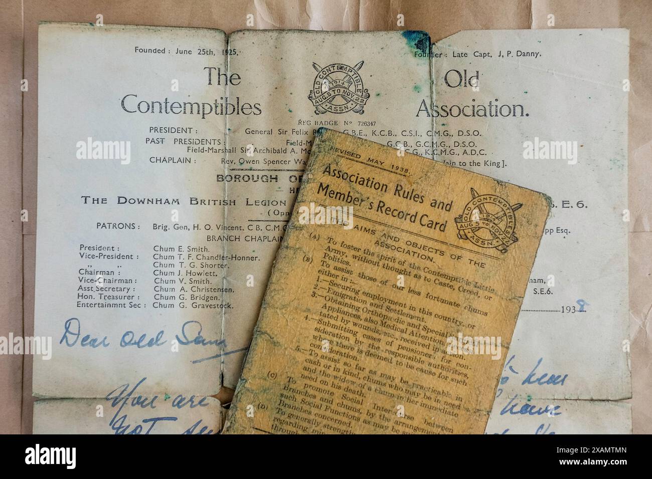 Old Contemptibles Member's Card belonging to George Sidney Samuels ...
