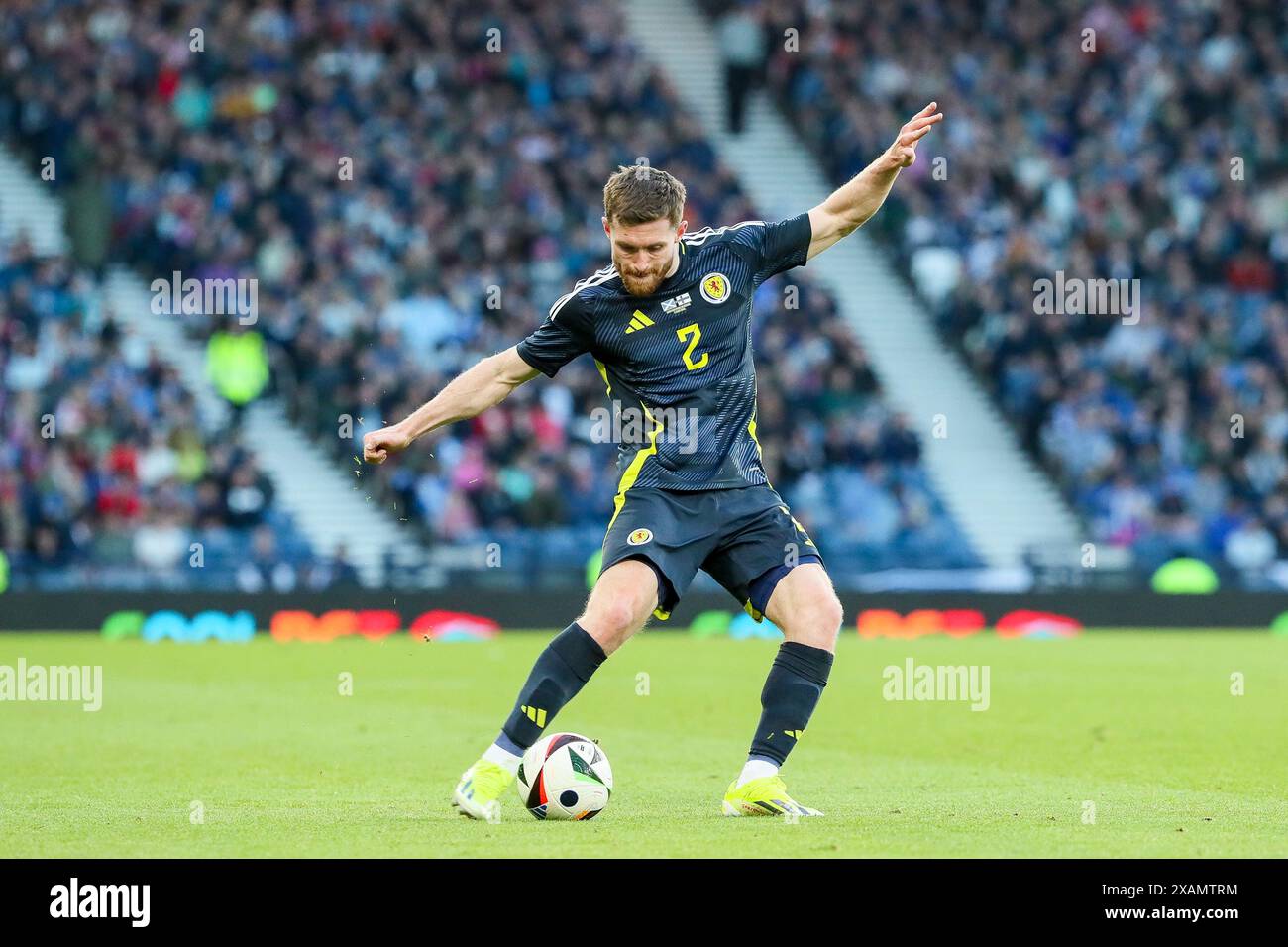 Glasgow, UK. 07th June, 2024. Scotland play Finland in a UEFA ...