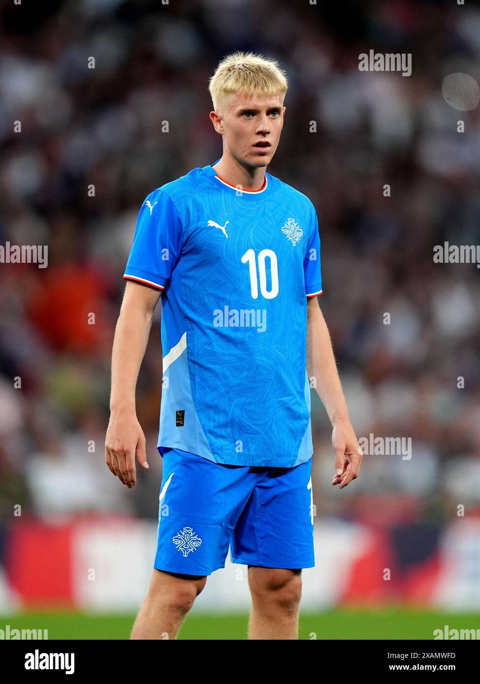 Iceland’s Hakon Arnar Haraldsson during an international friendly at ...