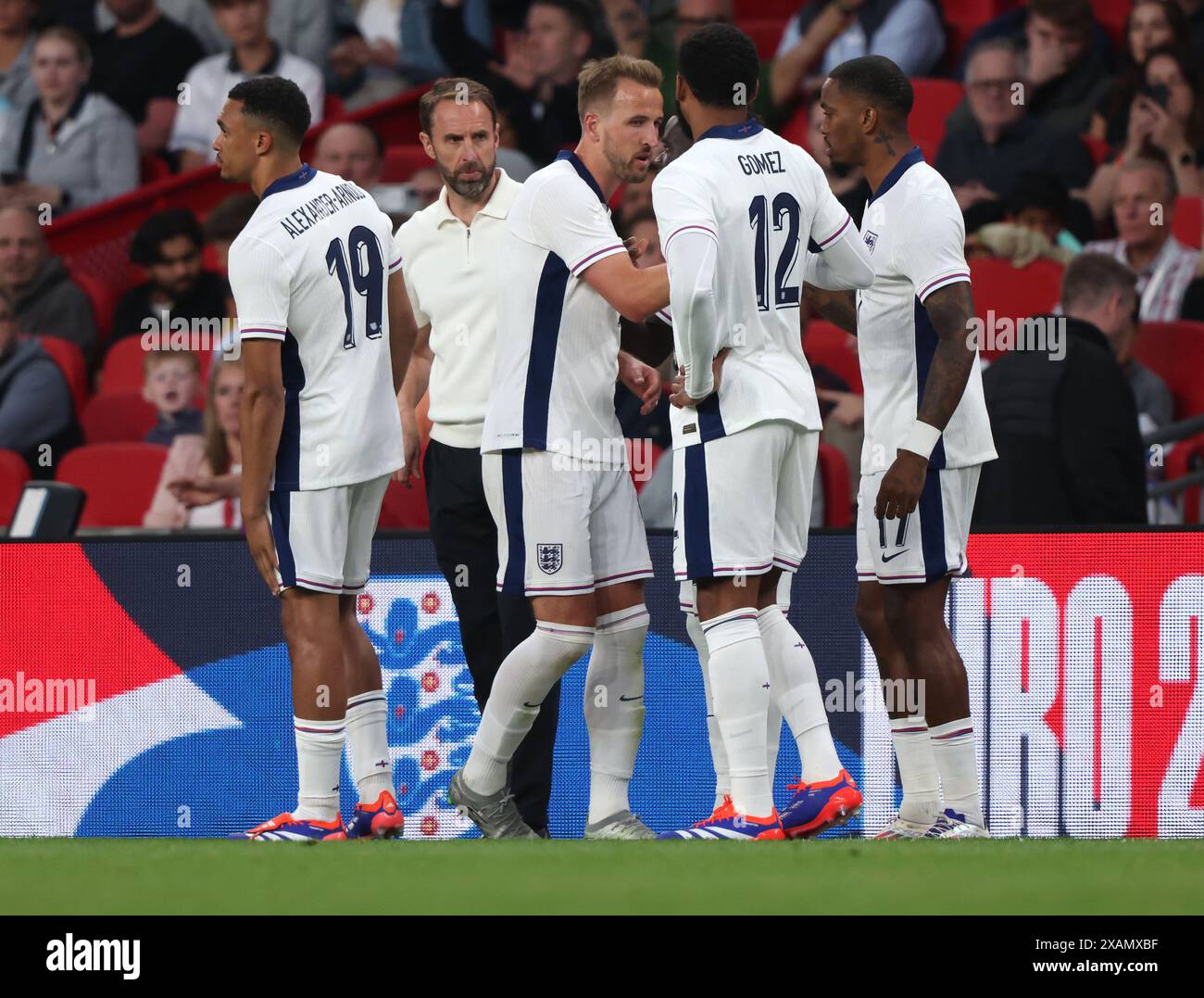 London, UK. 07th June, 2024. Gareth Southgate (England manager) makes ...