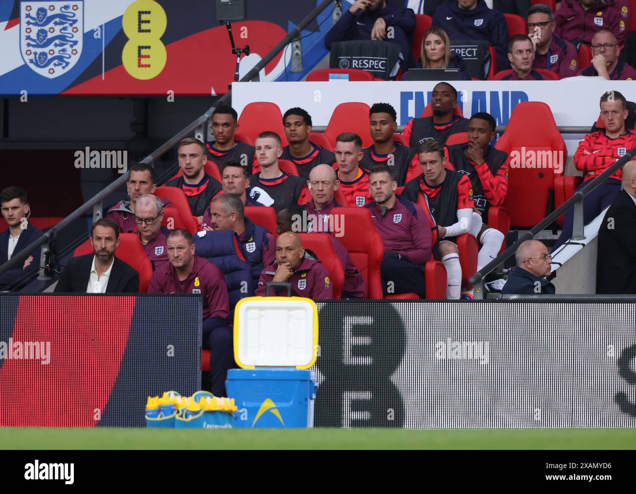 London, UK. 07th June, 2024. Gareth Southgate (England manager) and the ...