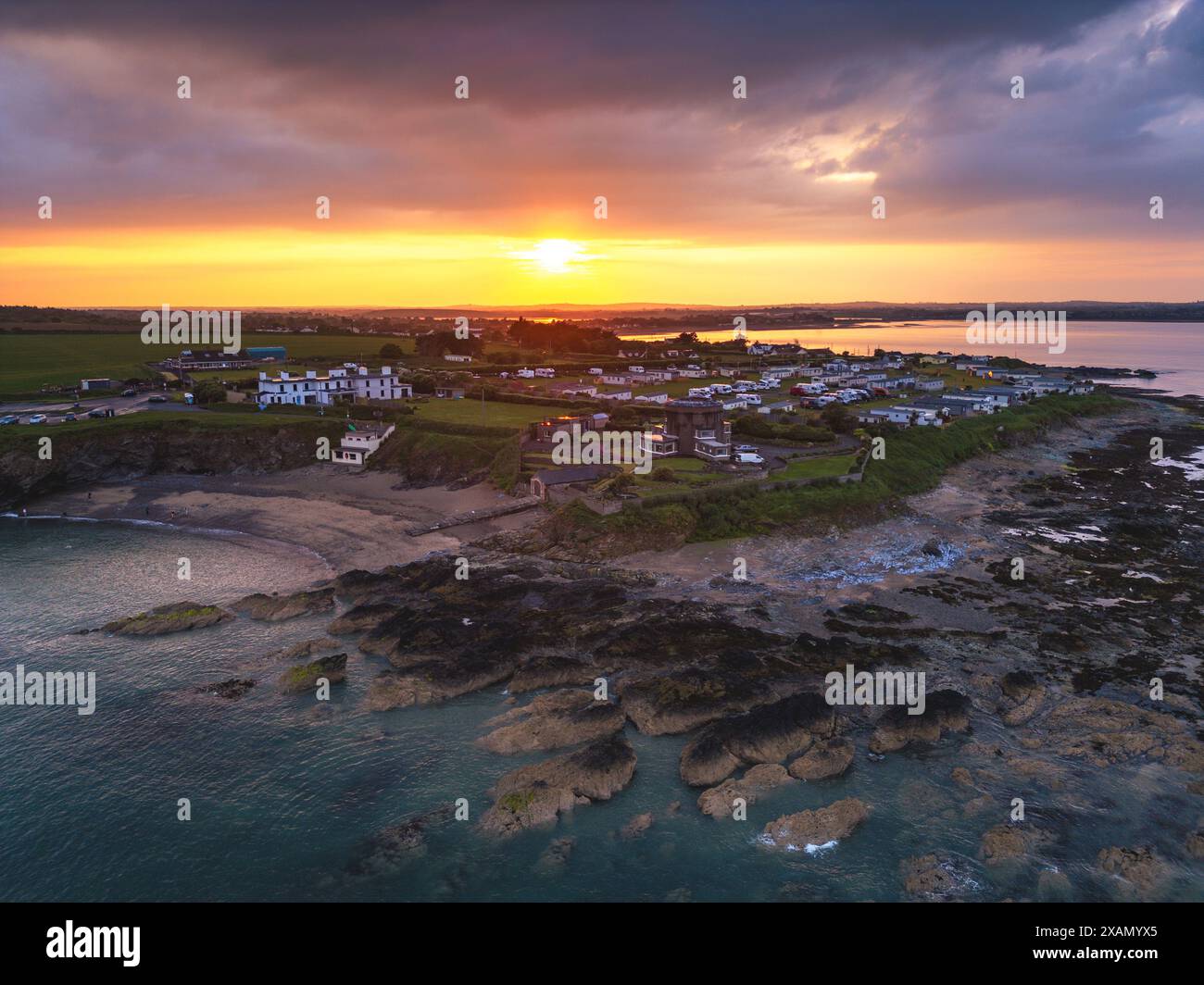 June sunset at Portrane Stock Photo - Alamy