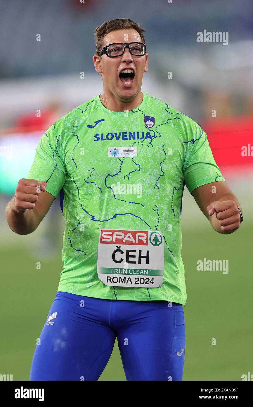 Rom, Italy. 07th June, 2024. Athletics: European Championships, discus ...