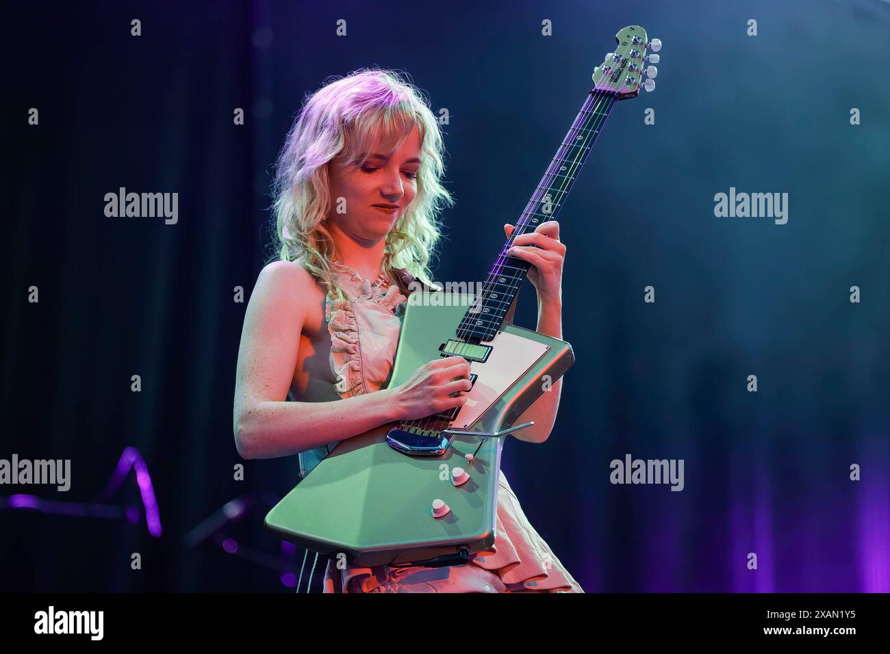 Lizzie Mayland, from the British indie rock band, Last Dinner Party ...