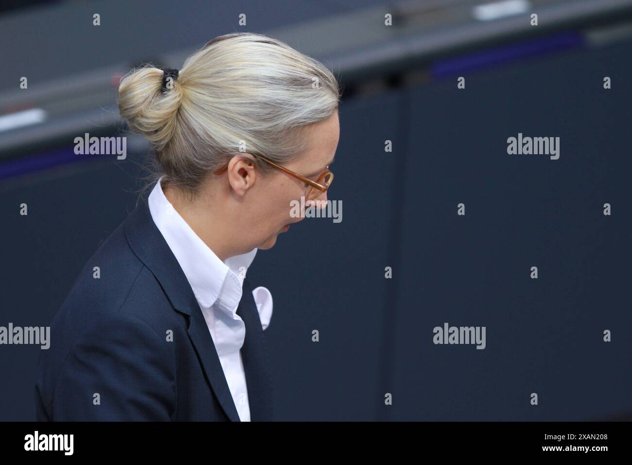 Berlin, Deutschland, 06.06.2024: Deutscher Bundestag: 172. Bundestagssitzung: Alice Weidel, AfD ...
