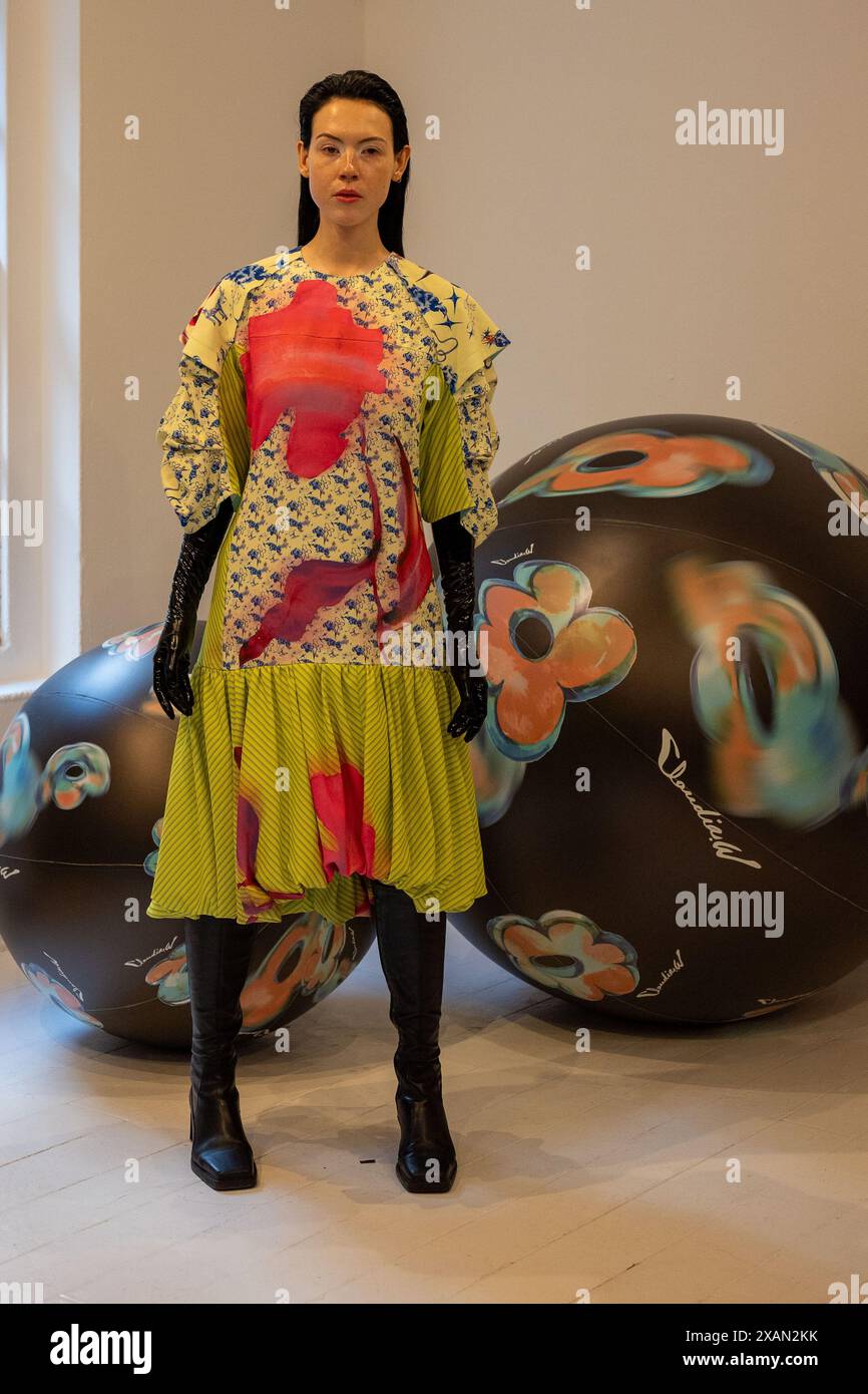 London, UK. 07th June, 2024. A model walks the runway at the Autumn ...