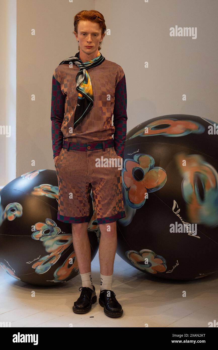 London, UK. 07th June, 2024. A model walks the runway at the Autumn ...