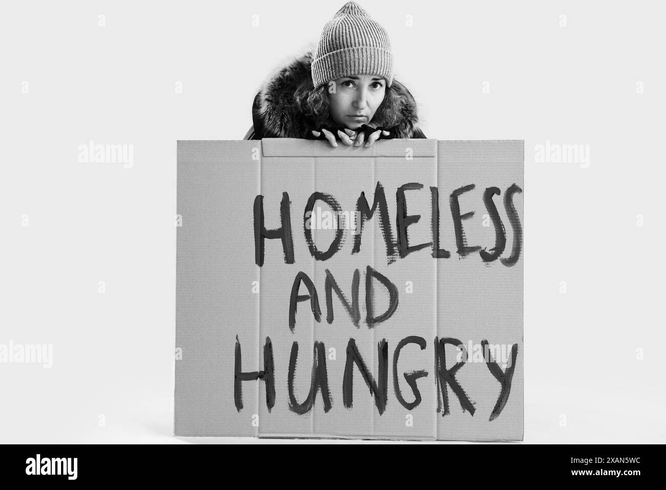 Homeless frozen Black and White Stock Photos & Images - Alamy