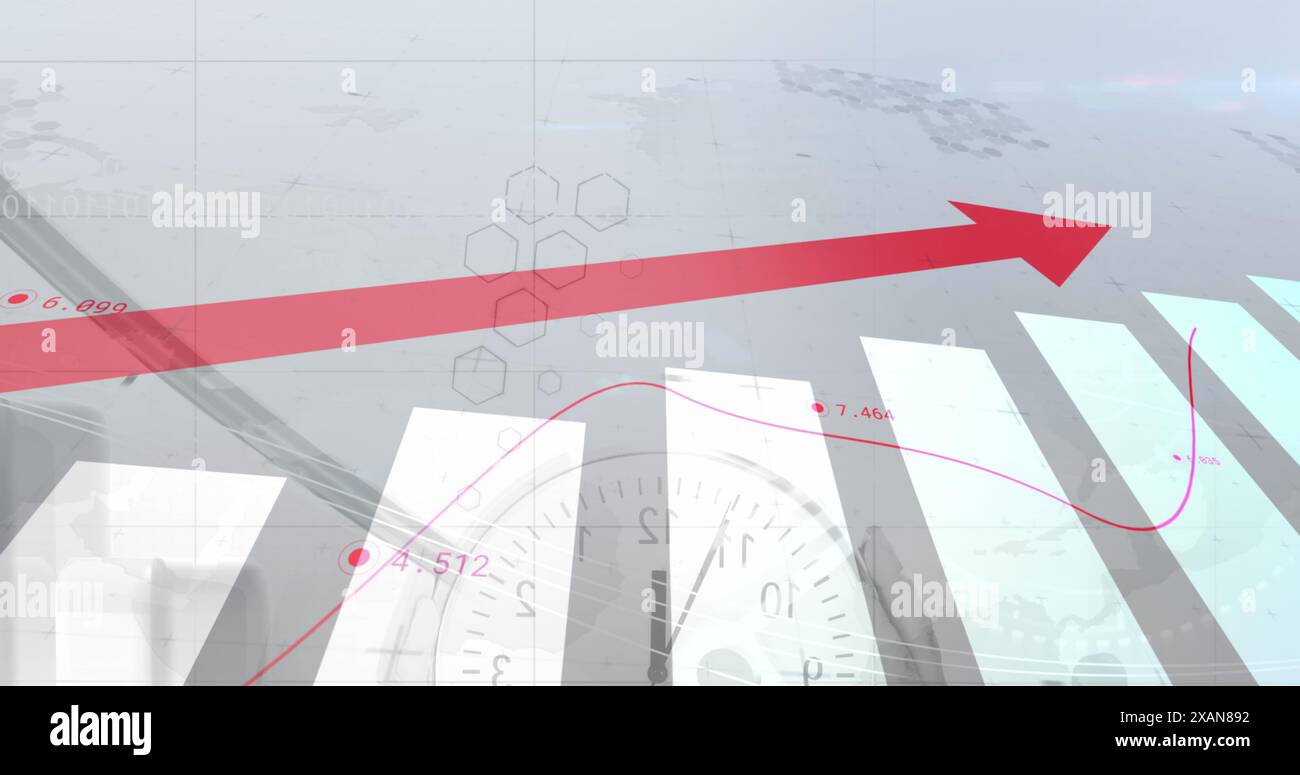 Image of statistical data processing against grey background Stock ... Image of statistical data processing against grey background Stock ...