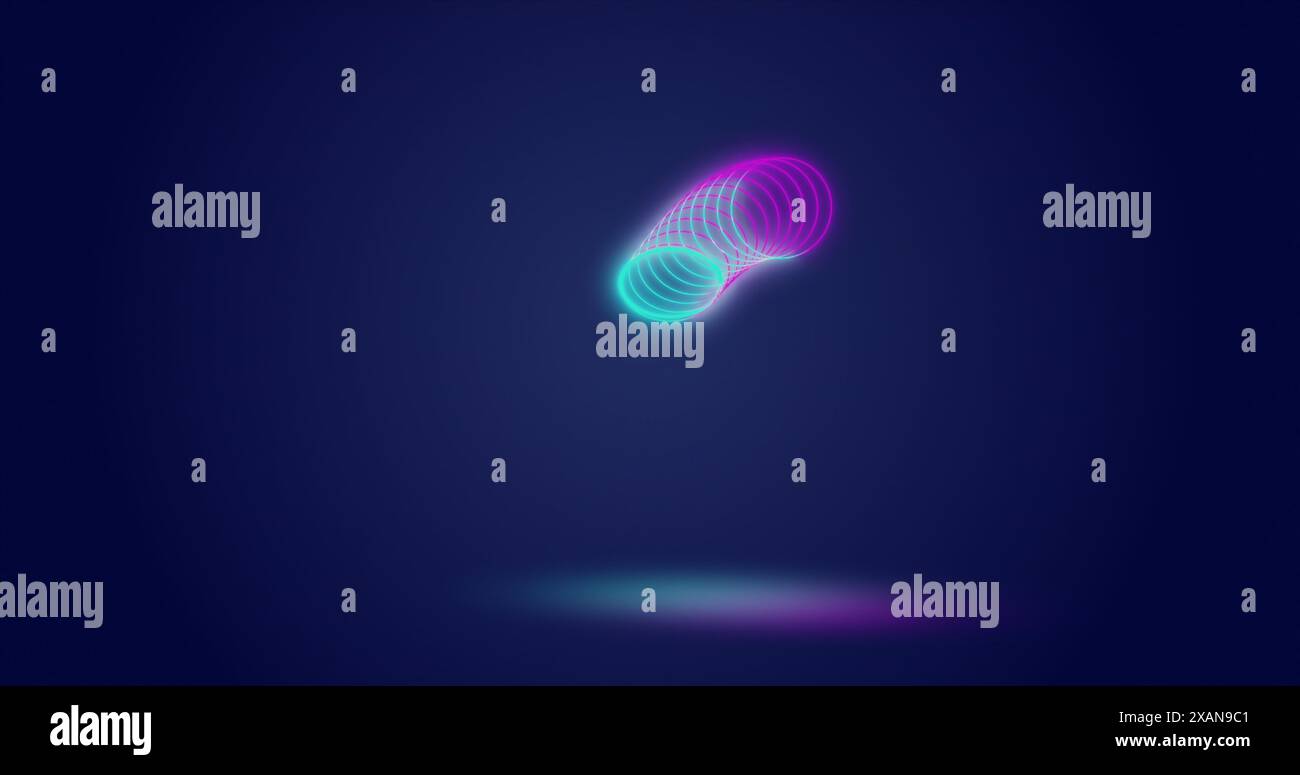 Image of moving looping circles against abstract background Stock Photo ...