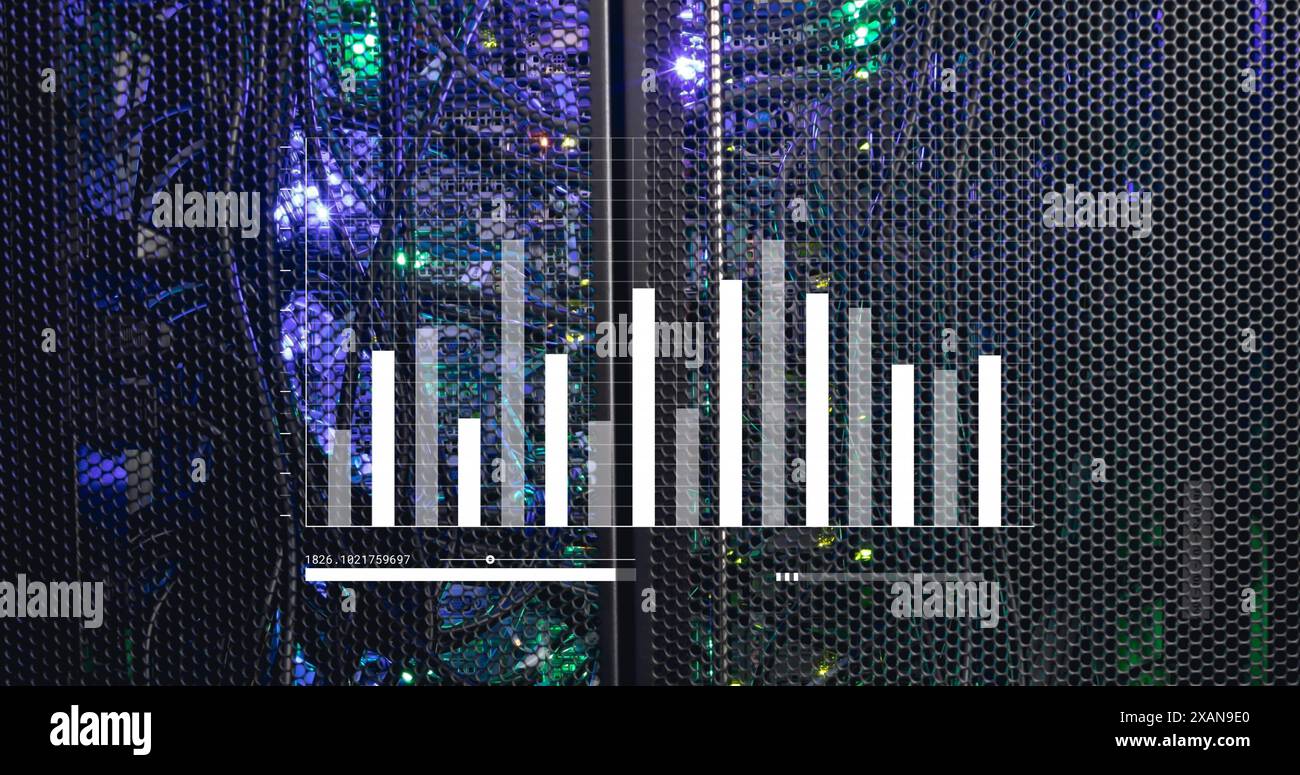 Image of financial data processing over computer server Stock Photo - Alamy