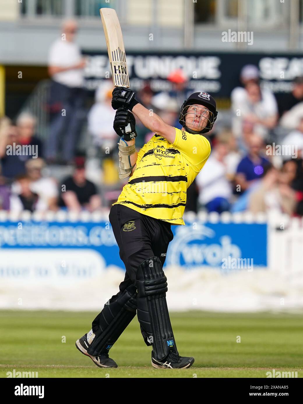 Bristol, UK, 7 June 2024. Gloucestershire's James Bracey batting during ...