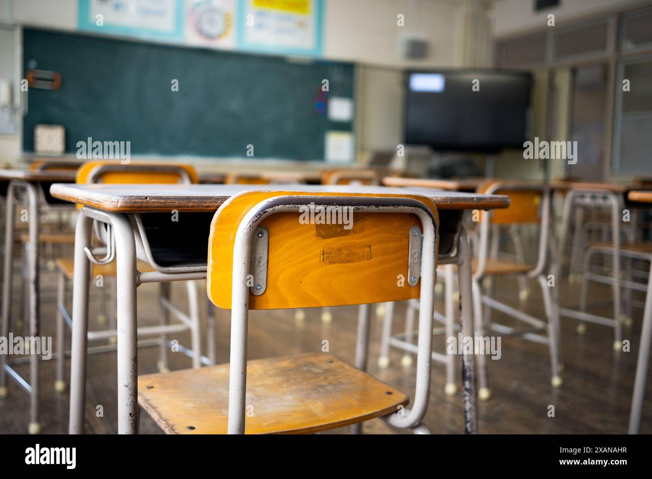 Old and typical Japanese school classroom Stock Photo - Alamy