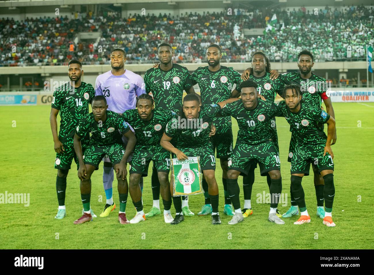 Uyo, Nigeria, 7th June, 2024, Nigeria vs South Africa. Fifa world cup ...