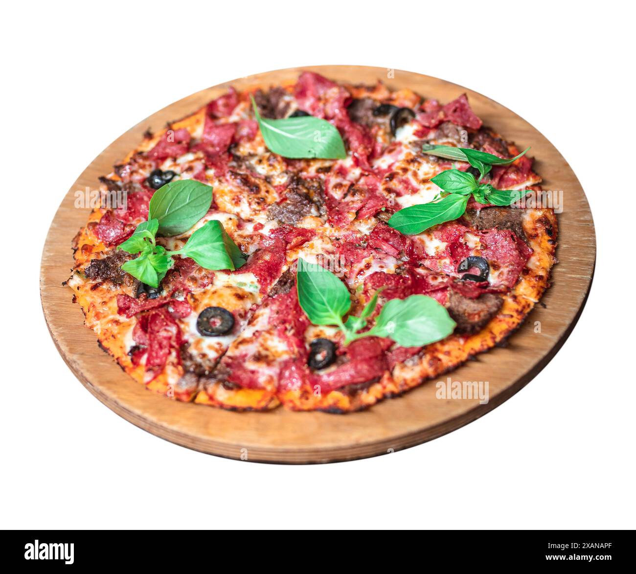 Pizza Napoletana, traditional and authentic Italian pizza baked in wood fired oven. Margherita ...