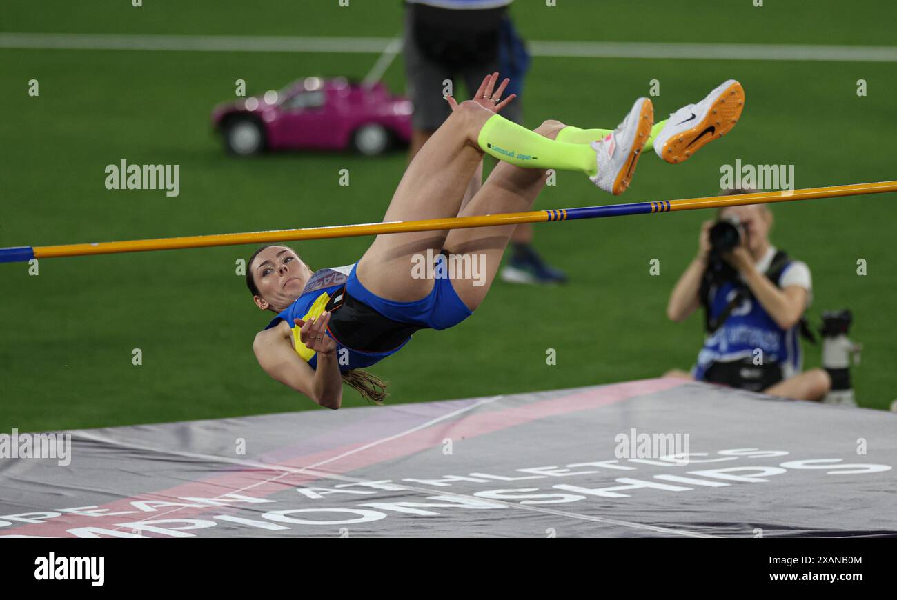 Rome, Italy. 7th June, 2024. Yuliya Chumachenko of Ukraine competes ...