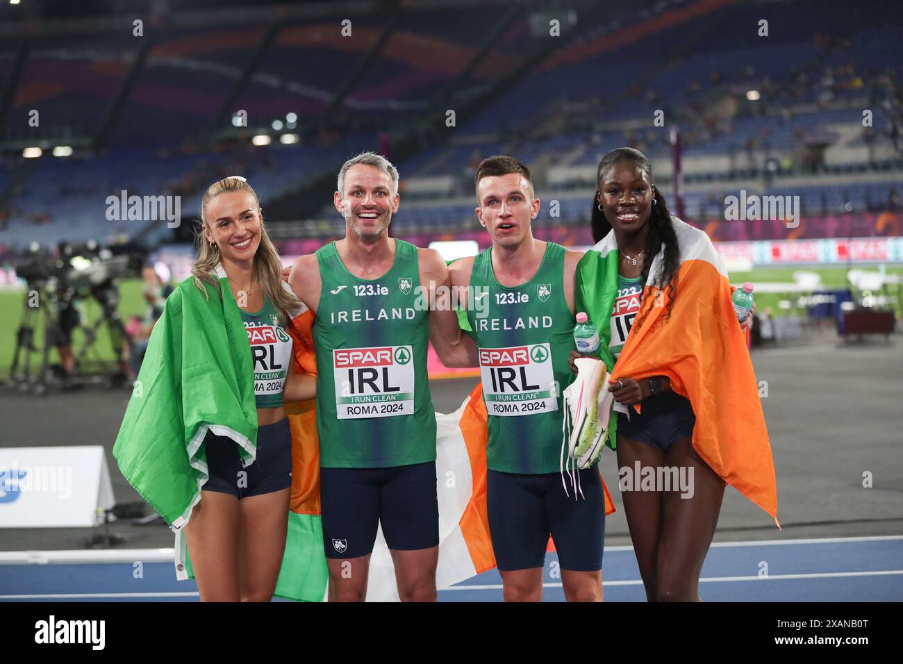 Rome, Italy. 7th June, 2024. Team Ireland pose for a photo after ...