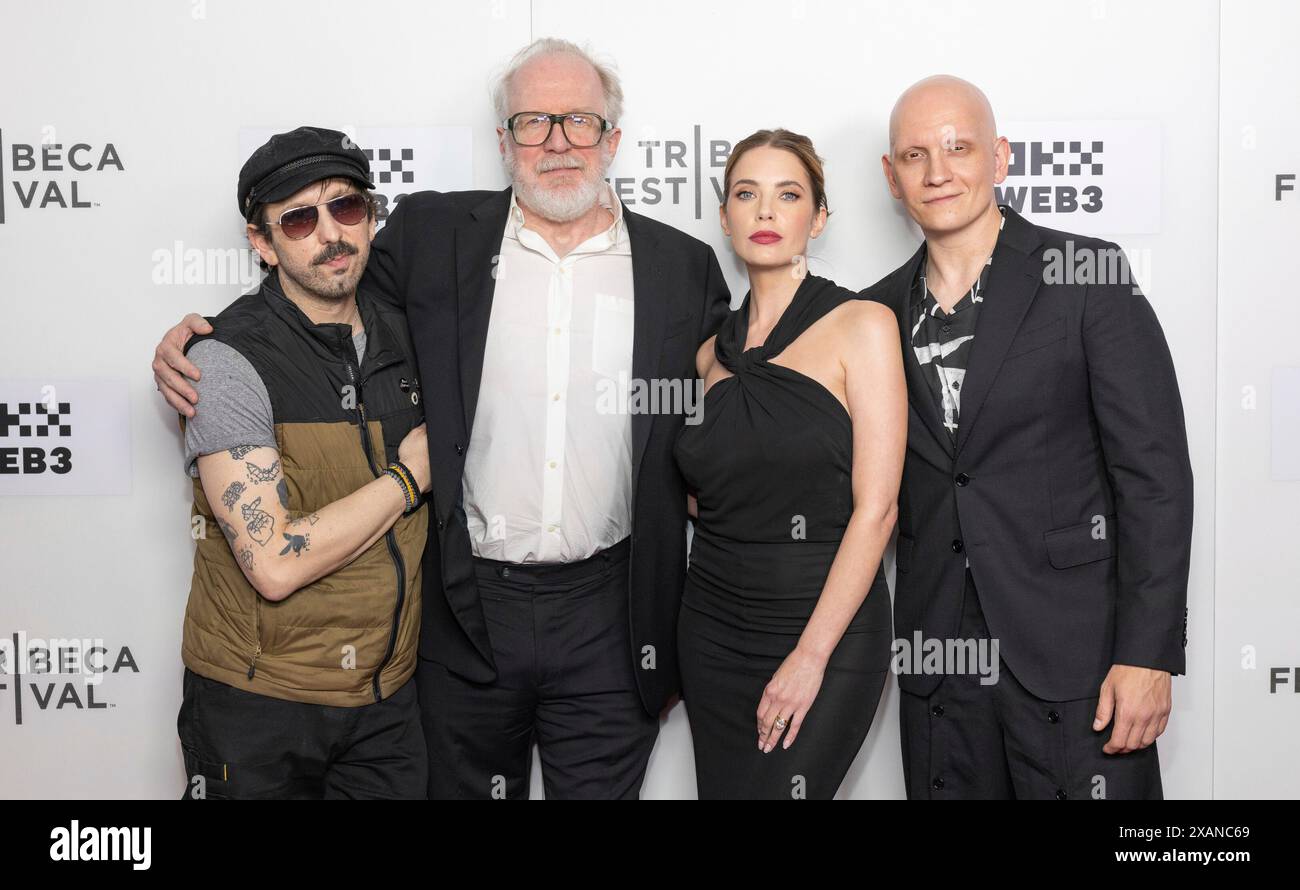 From left to right, Mike Ott, Tracy Letts, Ashley Benson, and Anthony ...