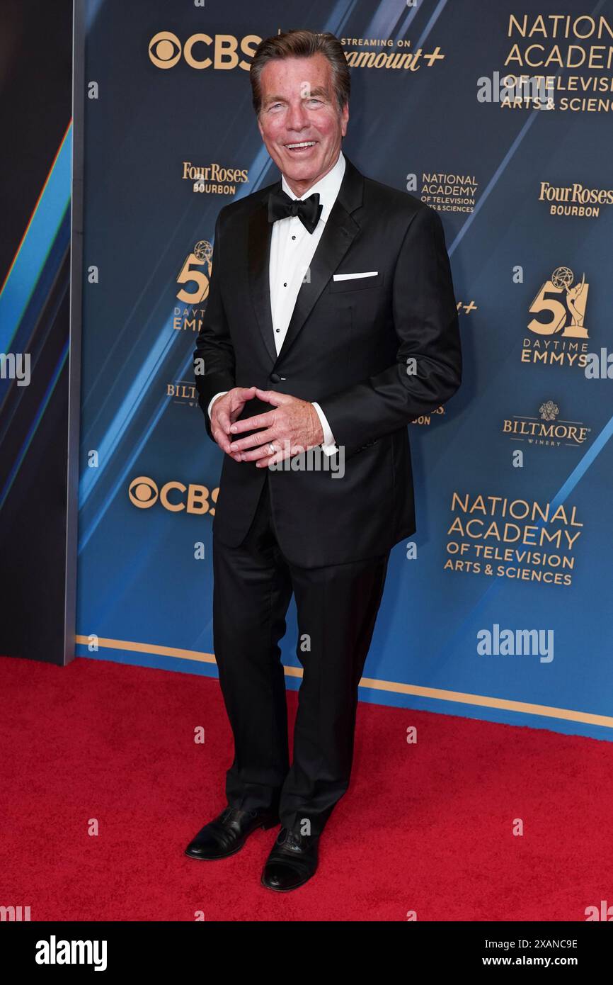 Peter Bergman arrives at the 51st Daytime Emmy Awards on Friday, June 7 ...