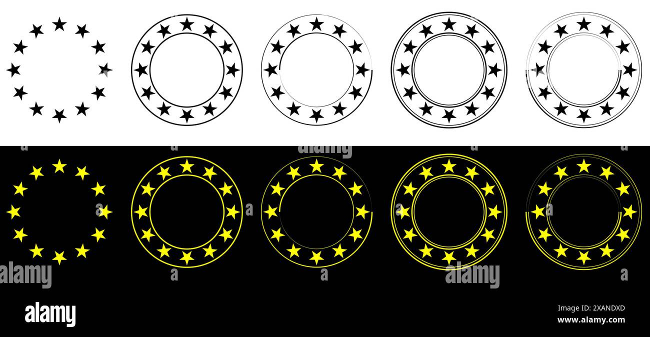 Star signs circle Stock Vector Images - Alamy